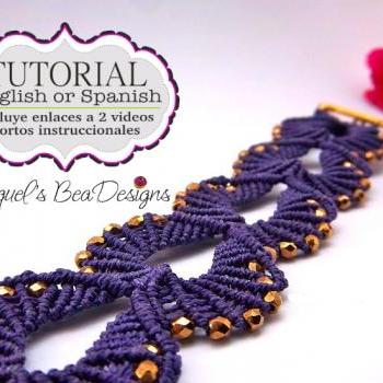 Esquema En EspaÑol Con 2 Videos Cortos / Shells Micro-macrame Bracelet ...
