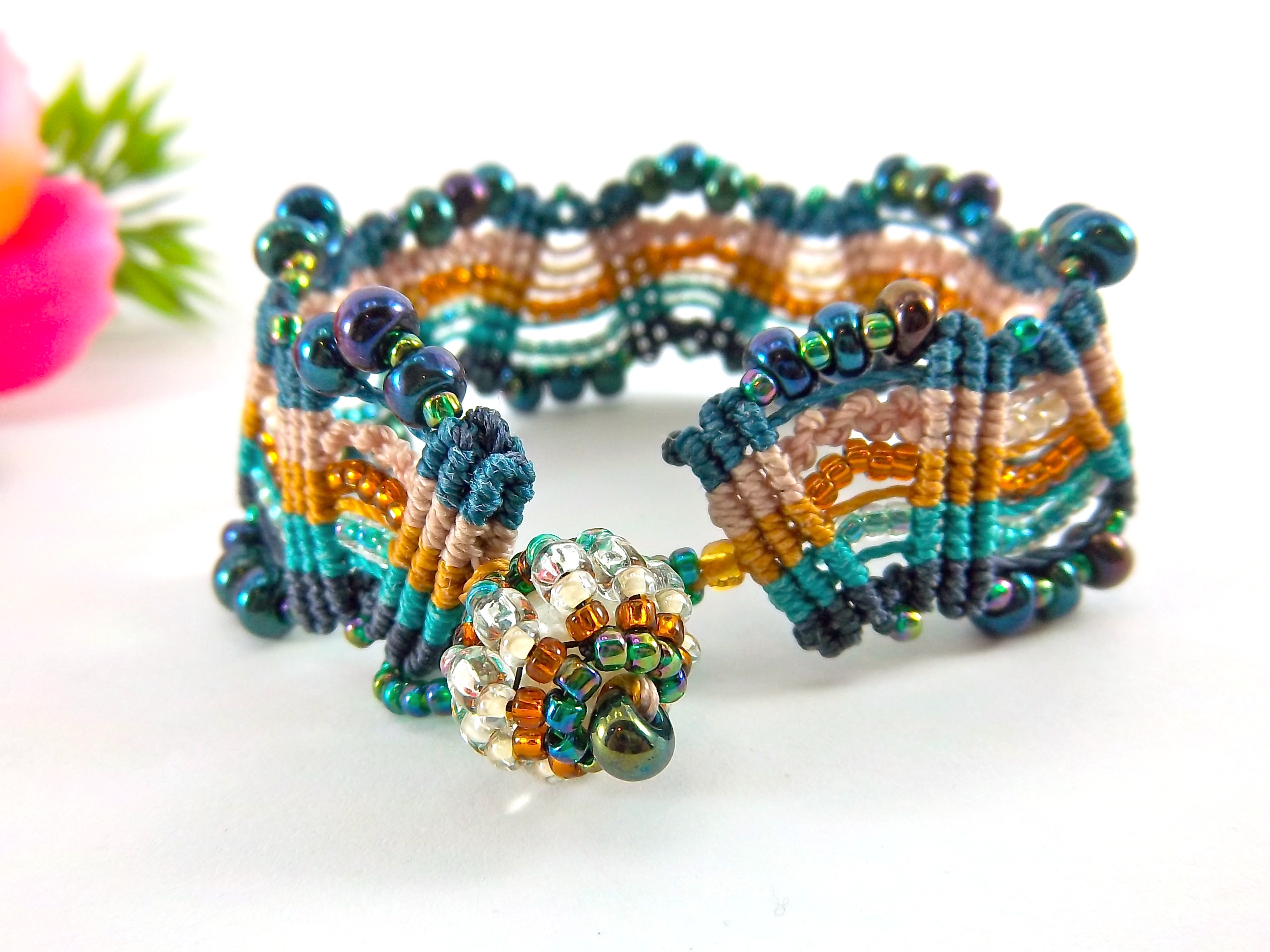 Micromacrame Bracelet Missoni Inspired TUTORIAL En ESPAÑOL on Luulla